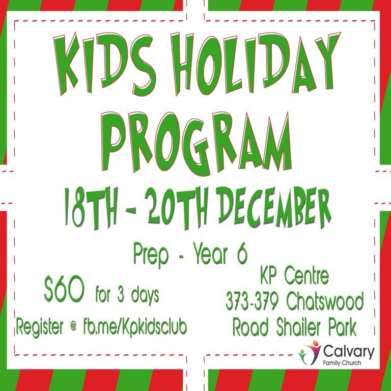 Kids Holiday Program - Calvary Family Church